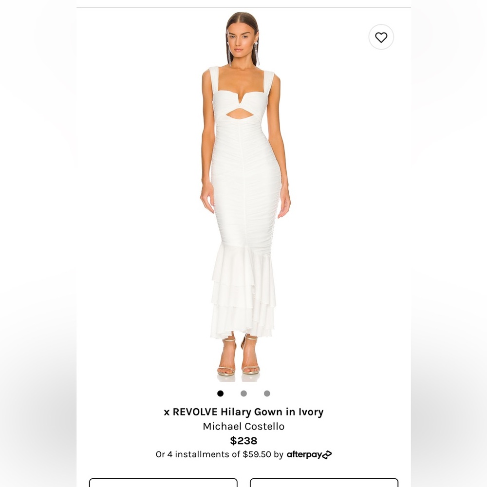 Hilary X Revolve Gown In Ivory - Gem